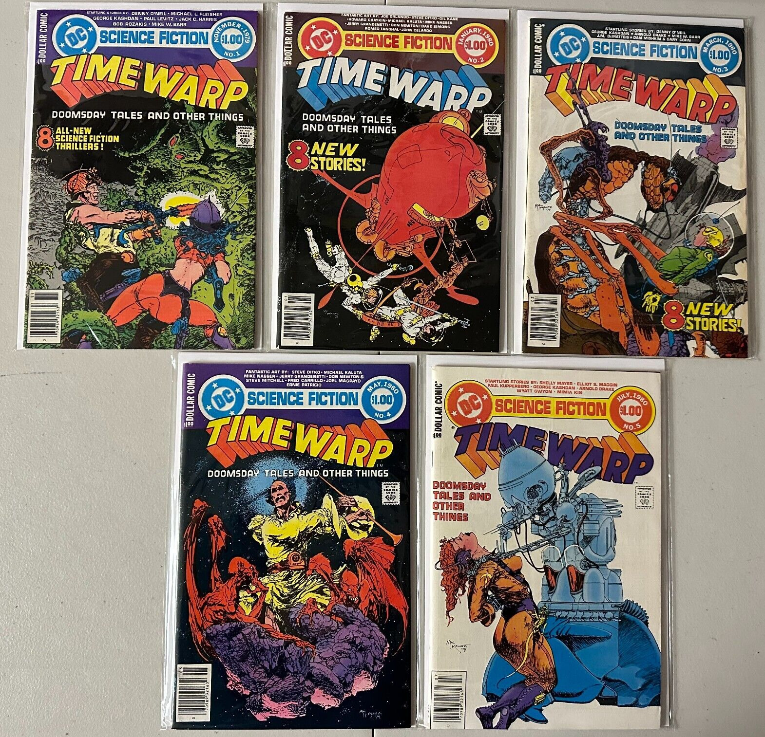 Science Fiction Time Warp set #1-5 DC 6.0 FN (1979-80) | Comic Books ...