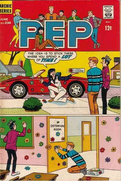Pep #230 FAIR ; Archie | low grade comic June 1969 Detention | Comic ...