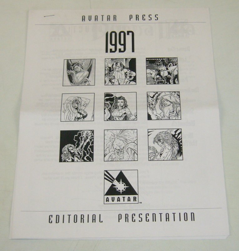 Avatar Press 1997 Editorial Presentation - pandora/lookers/nira x/donna ...