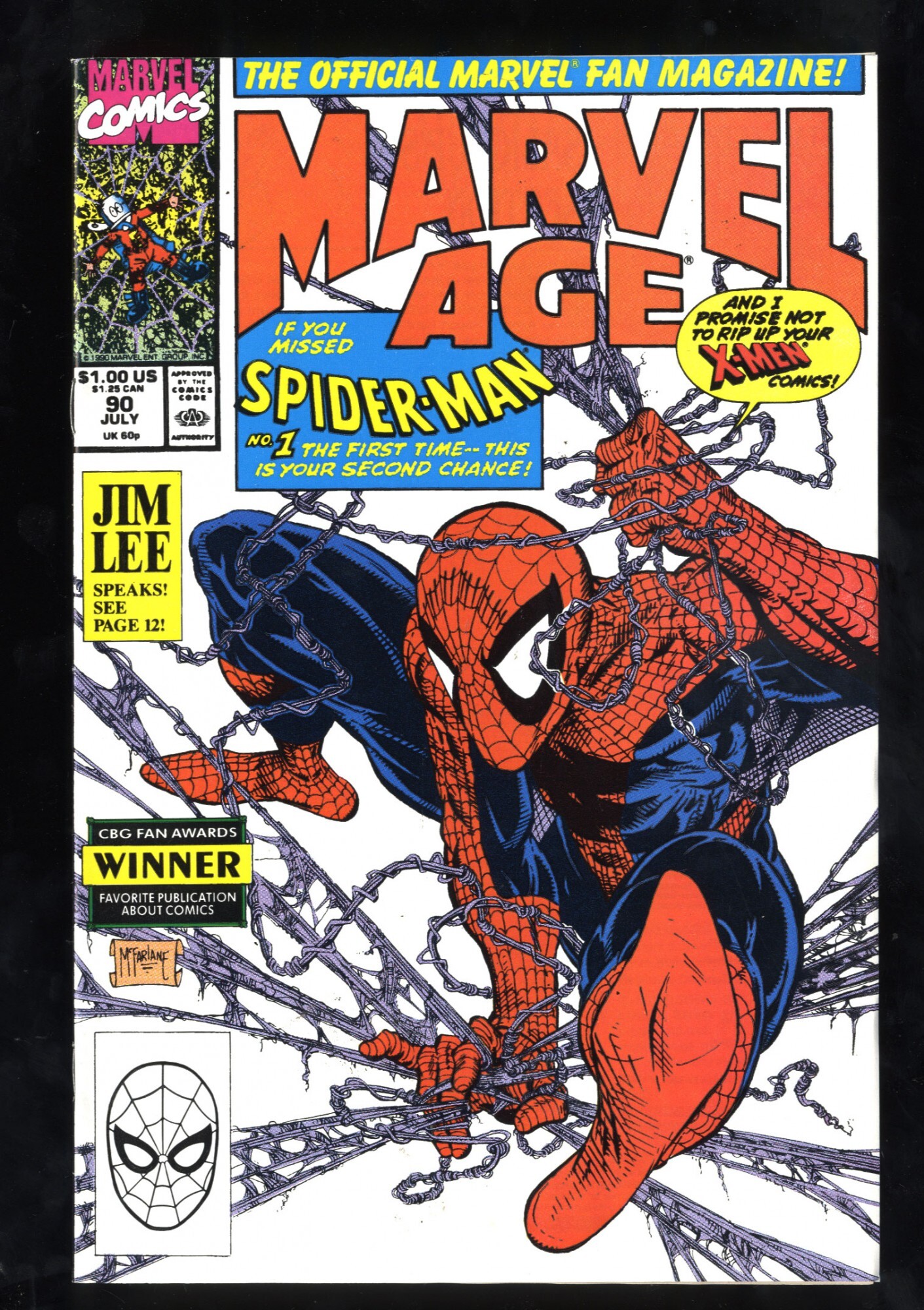 Marvel Age #90 VF+ 8.5 McFarlane Spider-Man Cover! | Full Runs & Sets ...