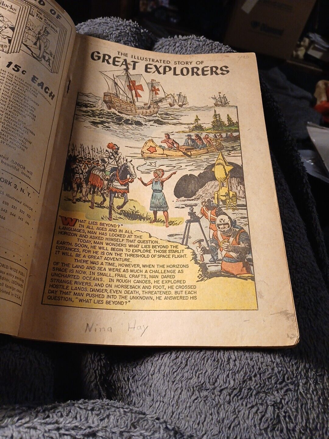 1960 The World Around US THE ILLUSTRATED STORY OF GREAT EXPLORERS 23 ...