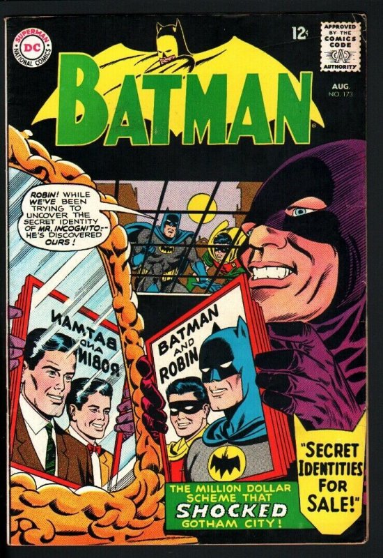 Batman #173-1965-Dc-Secret Identities of Batman/Robin-!! 17319000065 ...
