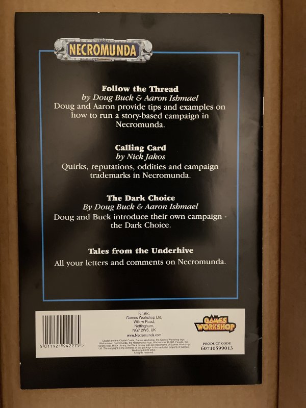 Necromunda Magazine Issue #11 Games Workshop Warhammer Adrian Smith ART ...