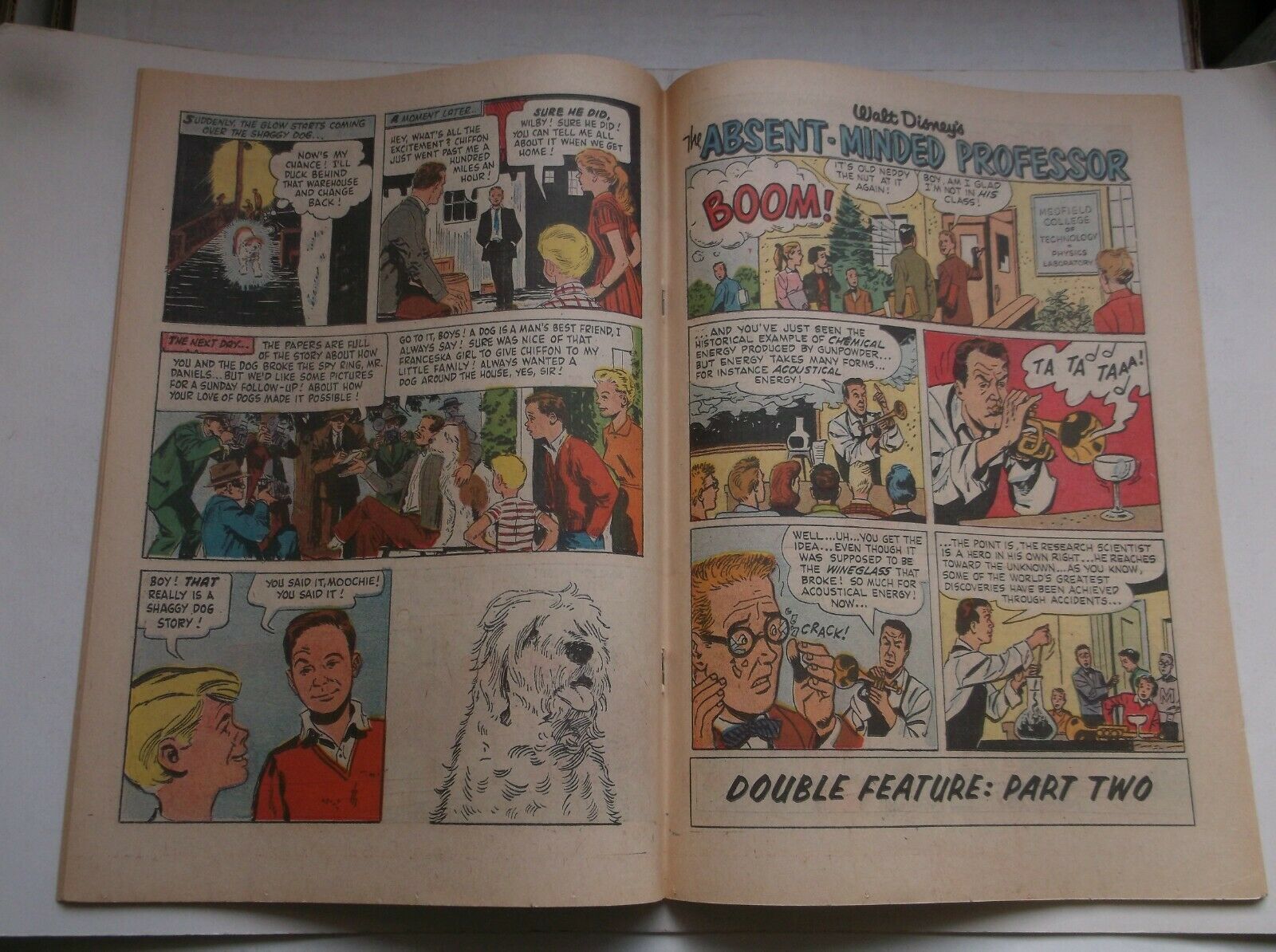 Gold Key: Walt Disney Presents Shaggy DOG Plus Absent Minded Professor ...