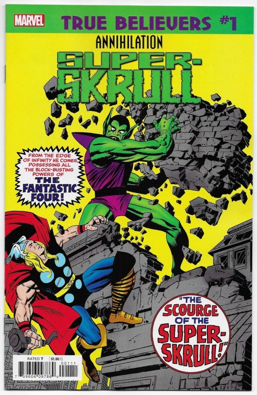 True Believers Annihilation Super-Skrull #1 Reprint Thor #142 (Marvel ...