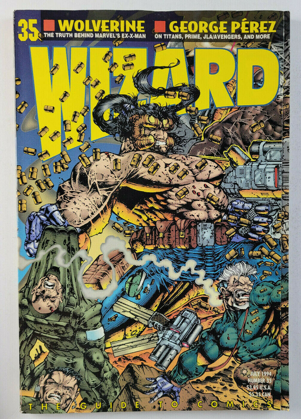 Wizard Comic July 1994 Vtg Magazine Wolverine X-Men George Perez Guide ...