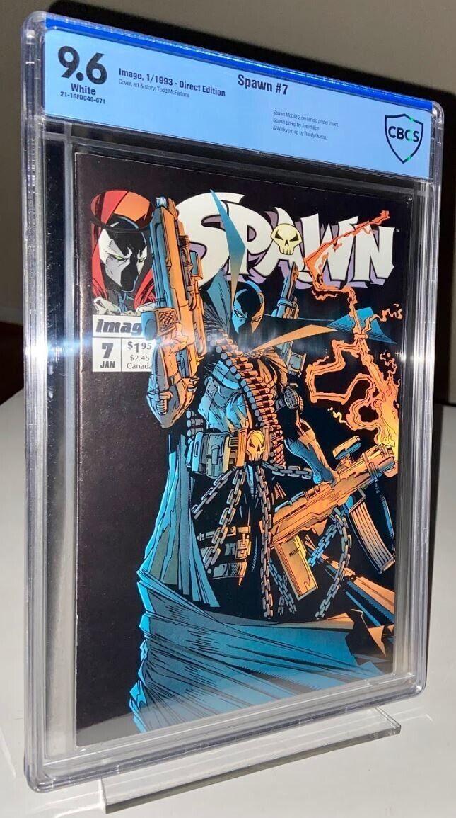 Spawn #7 - Key Comic & Iconic Cover by Todd McFarlane! CBCS 9.6 - Brand ...