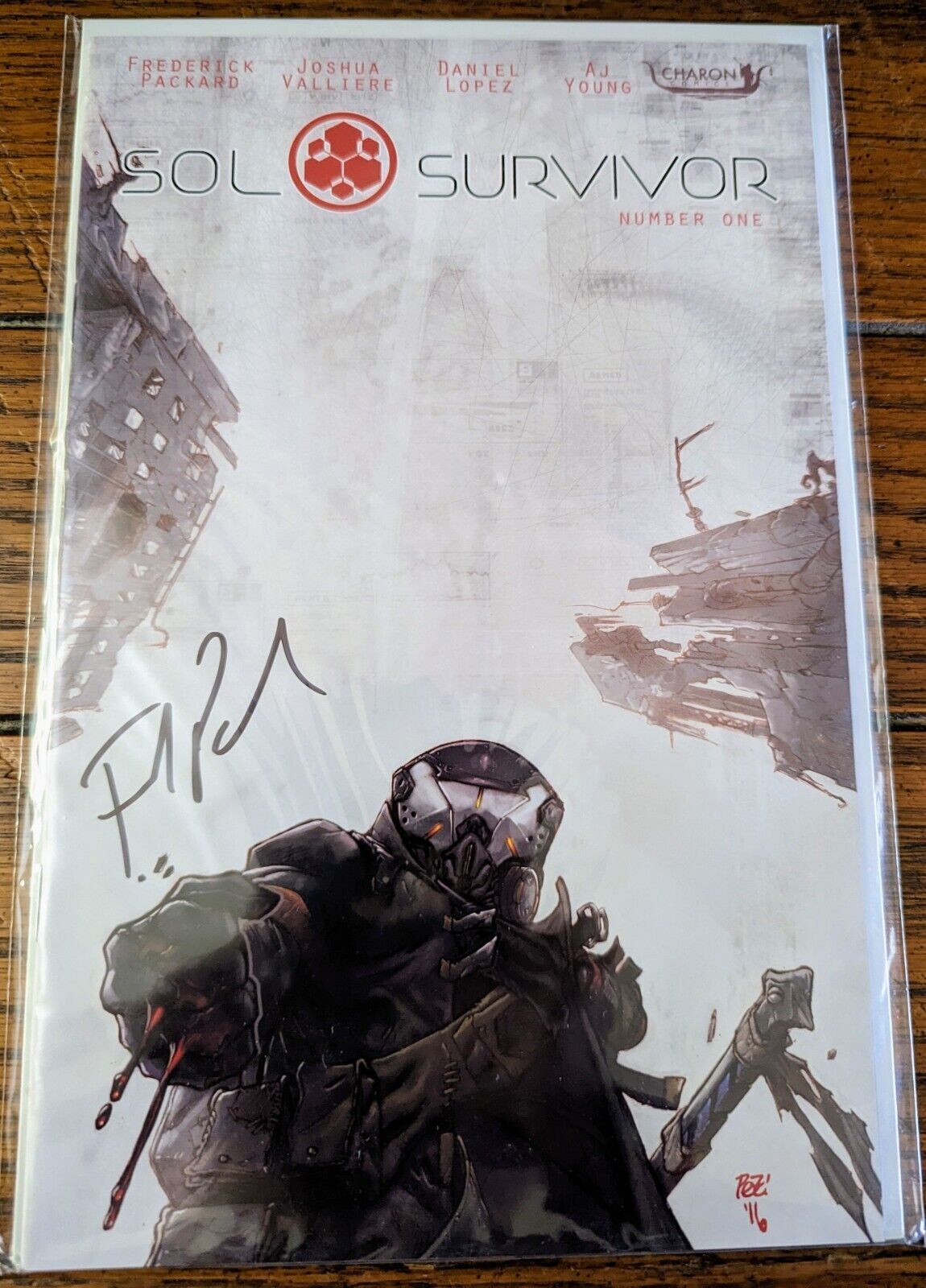 Sol Survivor Comic Number One #1 NM Charon Comics Signed By Frederick ...