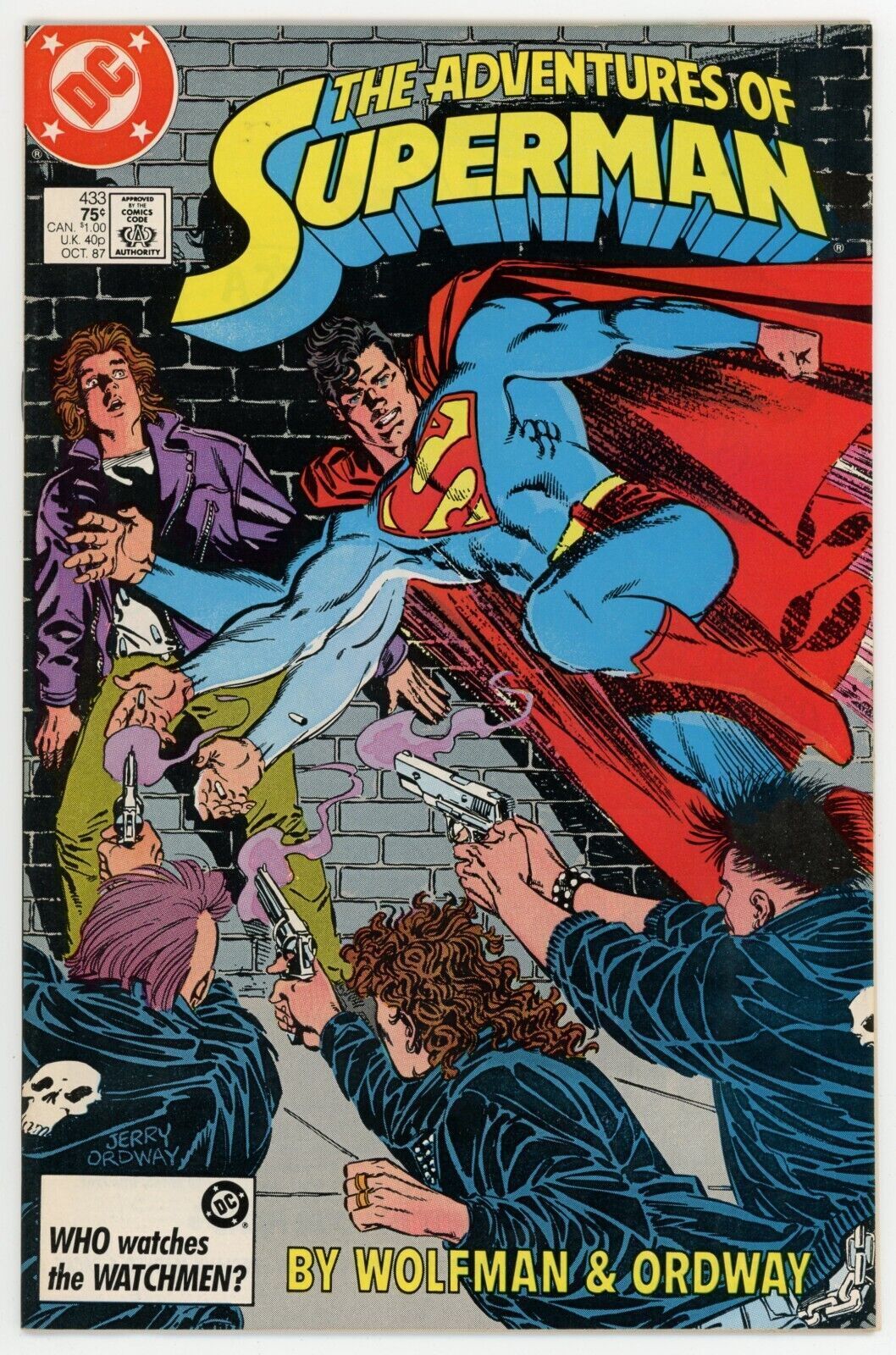 Adventures of Superman 433 9.0 VFNM DC 1987 Copper Age Jerry Ordway ...