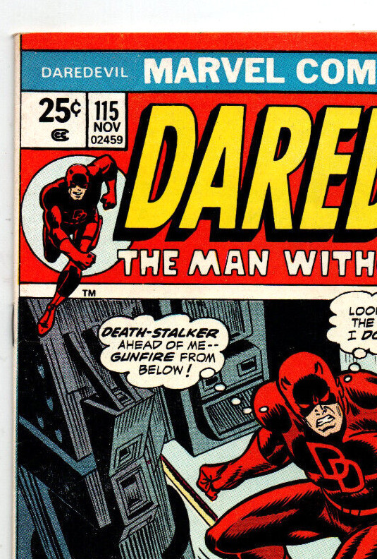 Daredevil #115 - Death Stalker - Hulk 181/Wolverine ad - 1974 - (-VF ...
