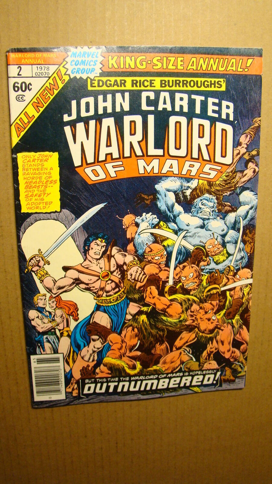 John Carter Warlord of Mars Annual 2 *Nice Copy* Edgar Rice Burroughs ...