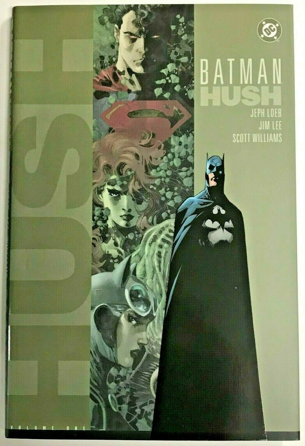 BATMAN 'HUSH' HARDCOVER VOL 1 SIGNED AND SKETCH BY JIM LEE 2003 DC ...