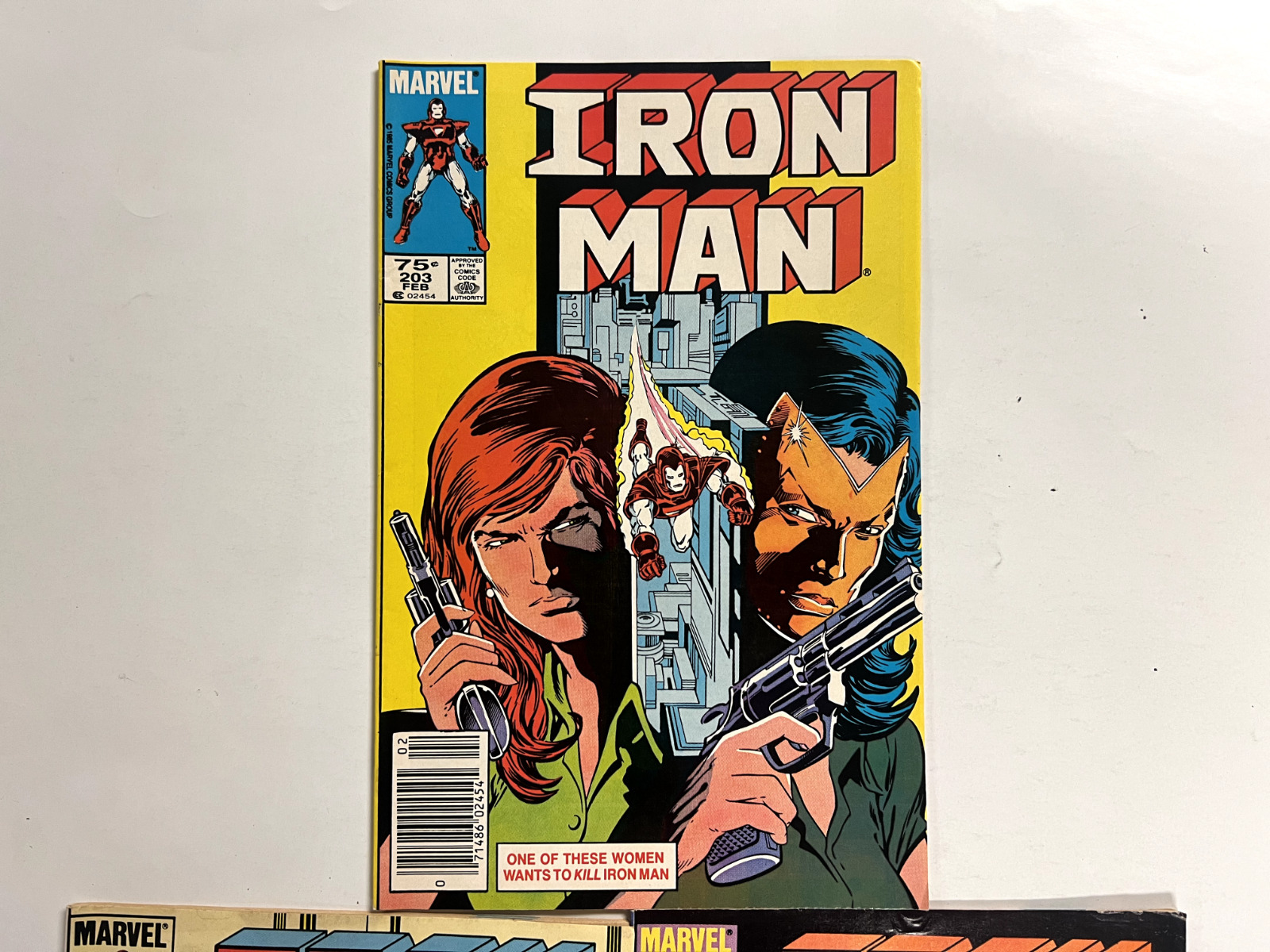 3 Iron-Man Marvel Comic Books #201 202 203 Spiderman Iron-Man Thor 41 ...