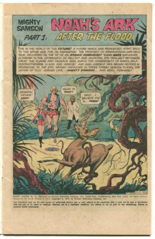 Mighty Samson 27 FN 6.0 Whitman Version 1975 Post Apocalypse Science ...