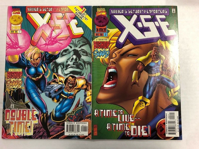 XSE Xavier's Security Enforcers #1 and 2 Comic Book Set Marvel 1996 ...