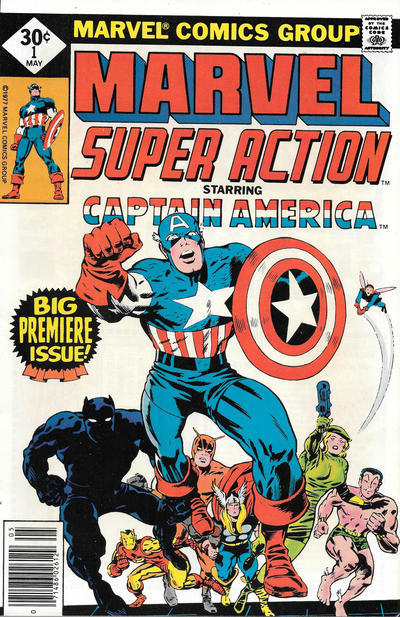 Marvel Super Action #1A FN ; Marvel | Whitman Captain America 100 ...