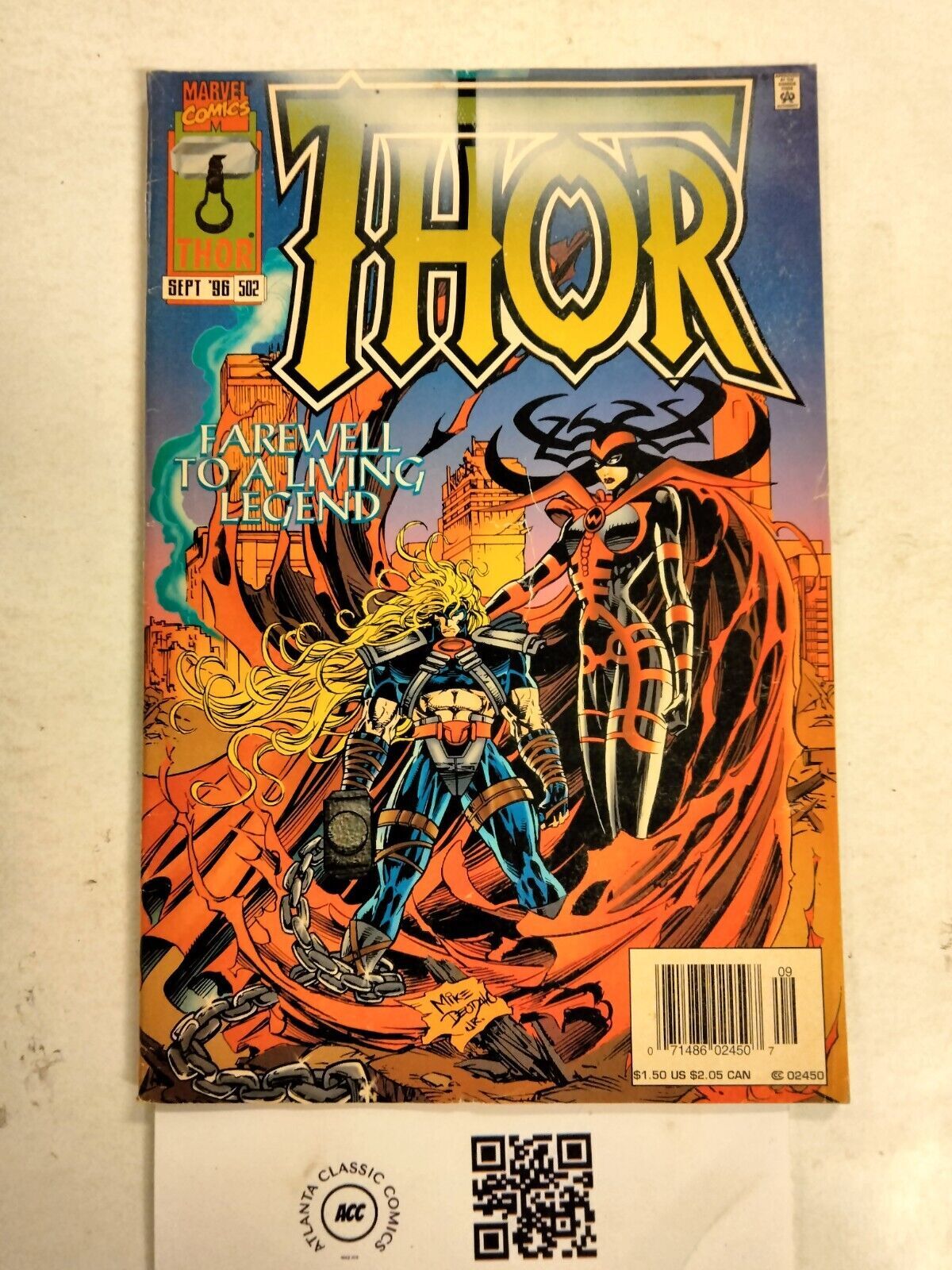The Mighty Thor #502 FN-VF Marvel Comics Book 12 PB4 | Comic Books ...