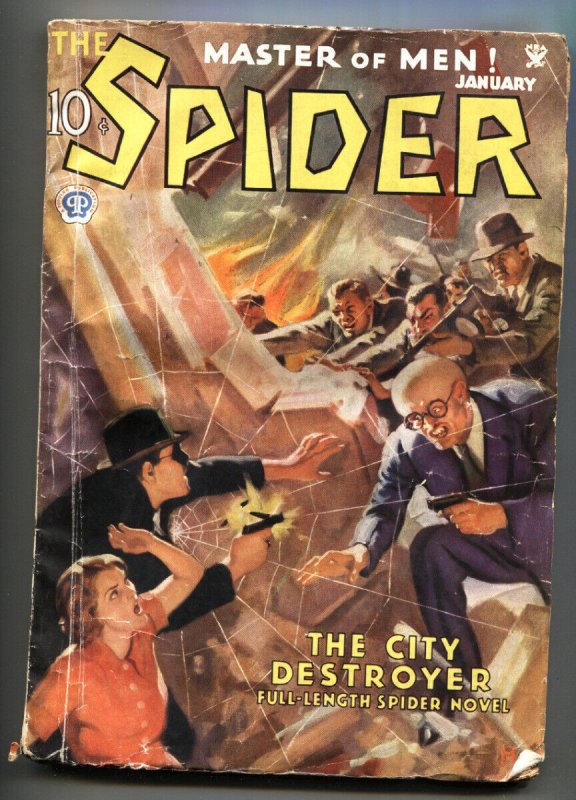 The Spider January 1935- The City Destroyer-pulp magazine-Rare | Comic ...