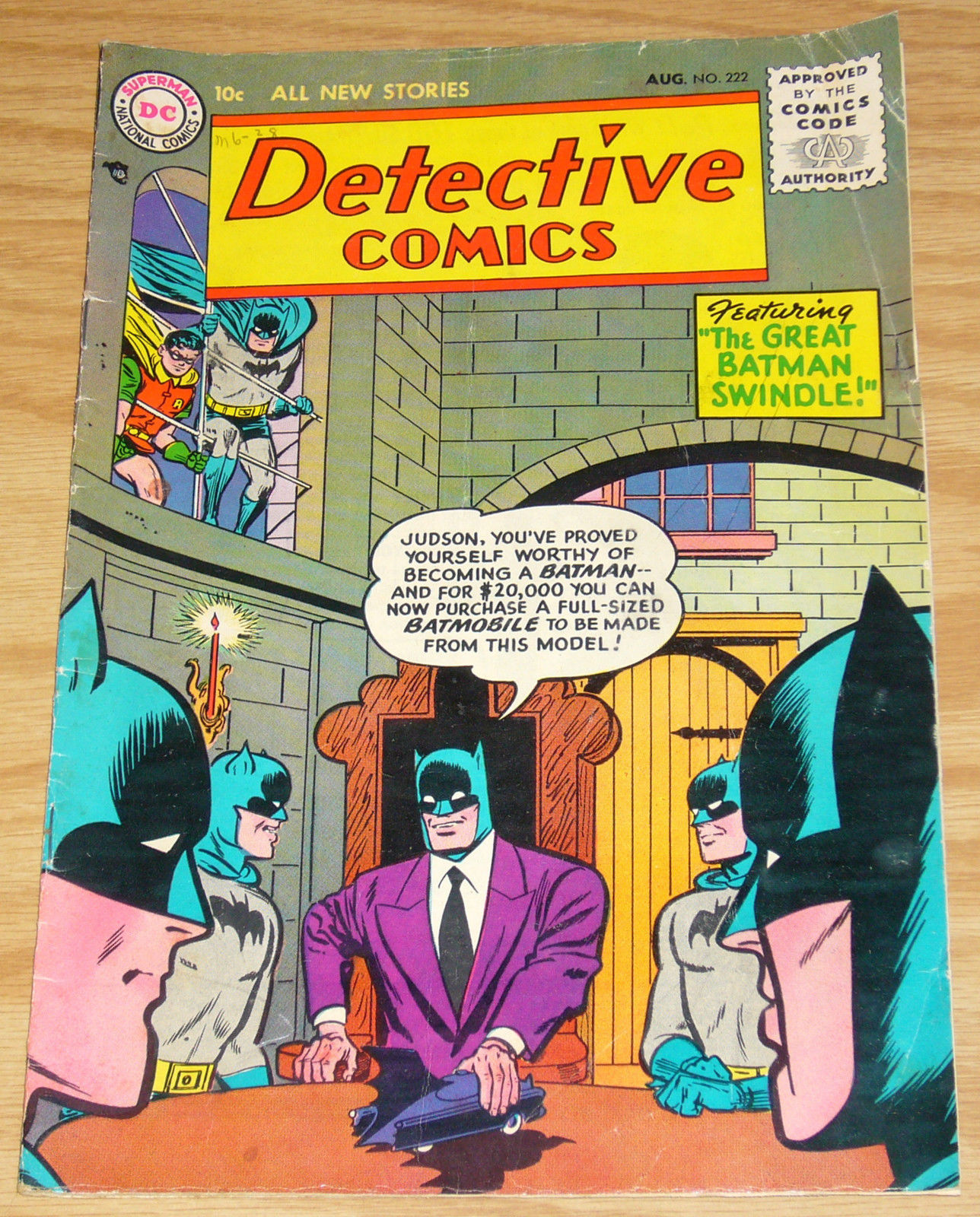 Detective Comics #222 VG august 1955 - batman & robin - golden age dc ...