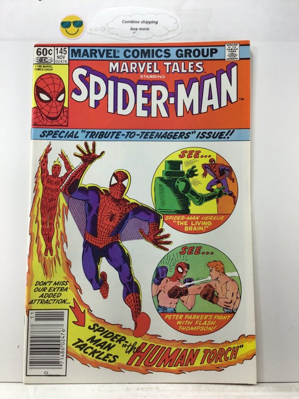 Marvel Tales #145 (1982)NM Spider-Man - Living brain reprint eight ...