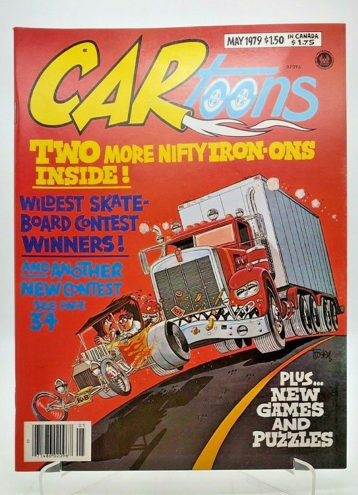 CARtoons Magazine May 1979 w/ Iron Ons, Cartoons for the car ...