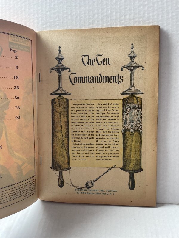 Classics Illustrated #135 A 1956 The Ten Commandments Special | Comic ...