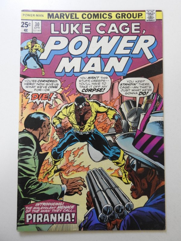 Power Man #30 (1976) VG+ Condition! Cover detached bottom staple ...