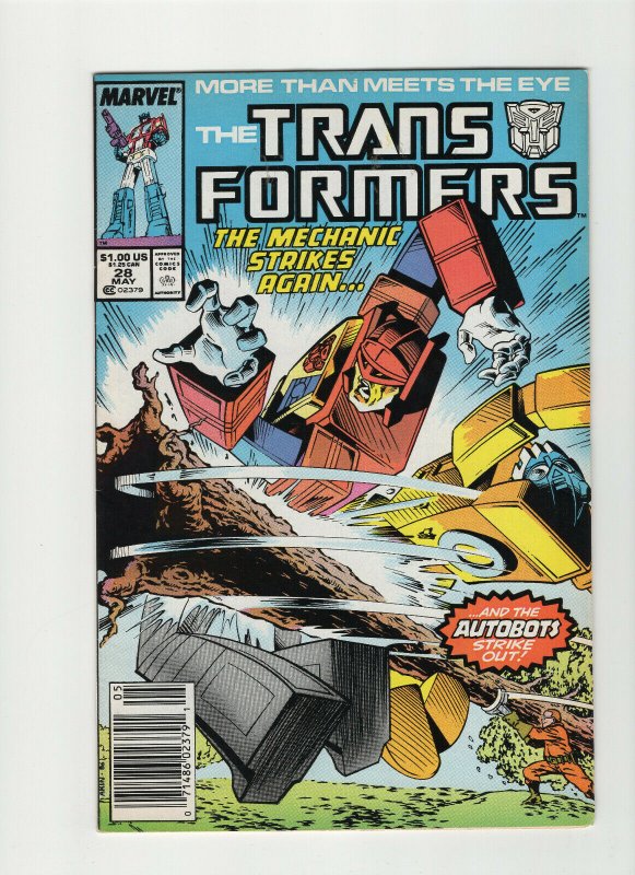 Transformers #28 (Marvel Comics, 1987) Newsstand | Comic Books - Copper ...