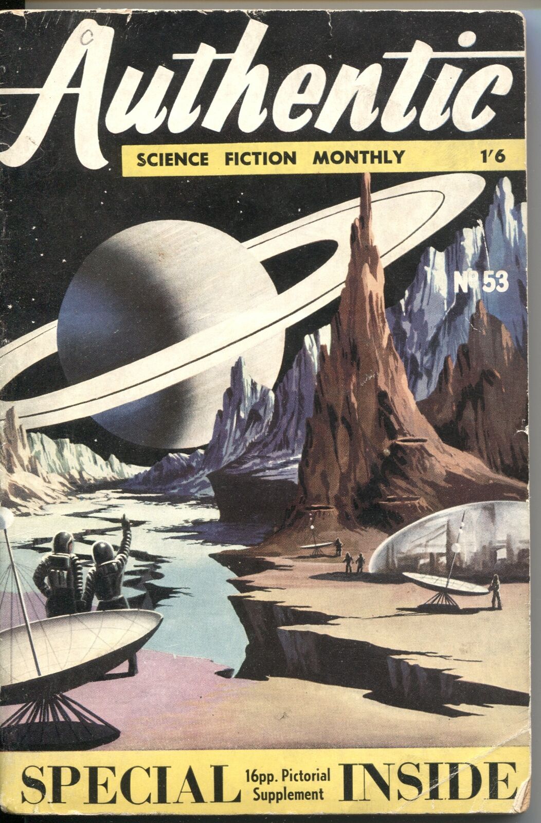 Authentic Science Fiction Monthly #53--Jan 1955--Rings of Saturn-Uk ...
