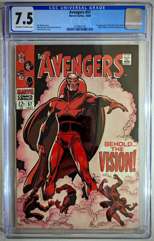 The Avengers #57 (1968) 1st Vision Appearance CGC 7.5 | Comic Books ...