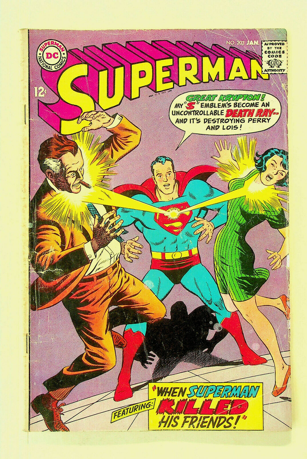 Superman #203 (Jan 1968, DC) - Good- | Comic Books - Silver Age, DC ...