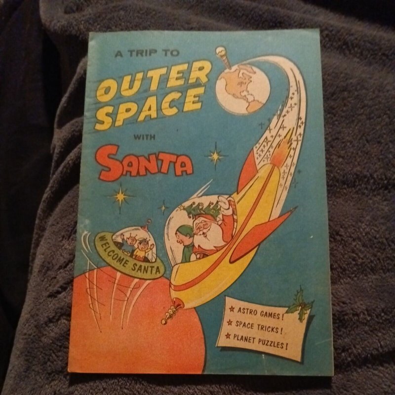 A Trip to Outer Space With Santa 1952 Giveaway Promo Comics Golden Age ...