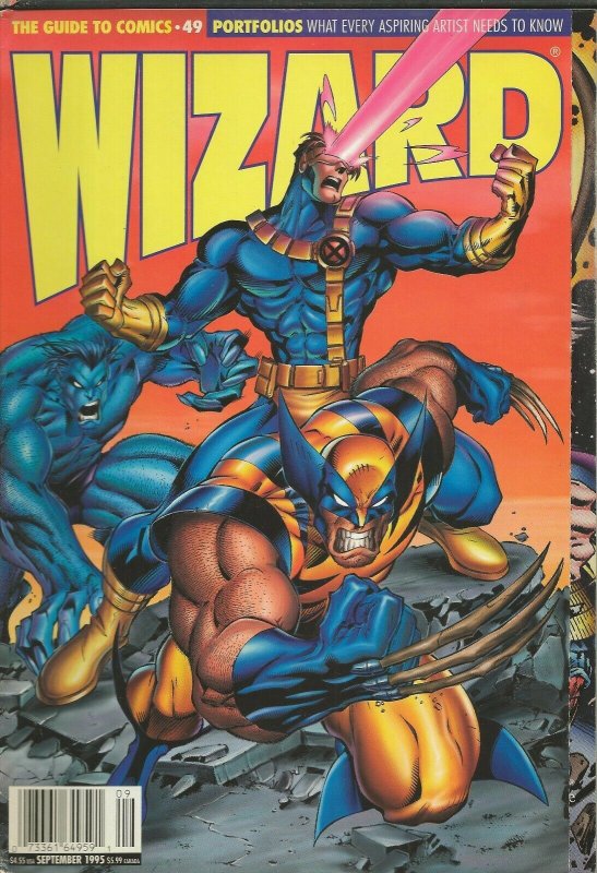 ORIGINAL Vintage Sep 1995 Wizard Magazine #49 X Men Wolverine | Comic ...