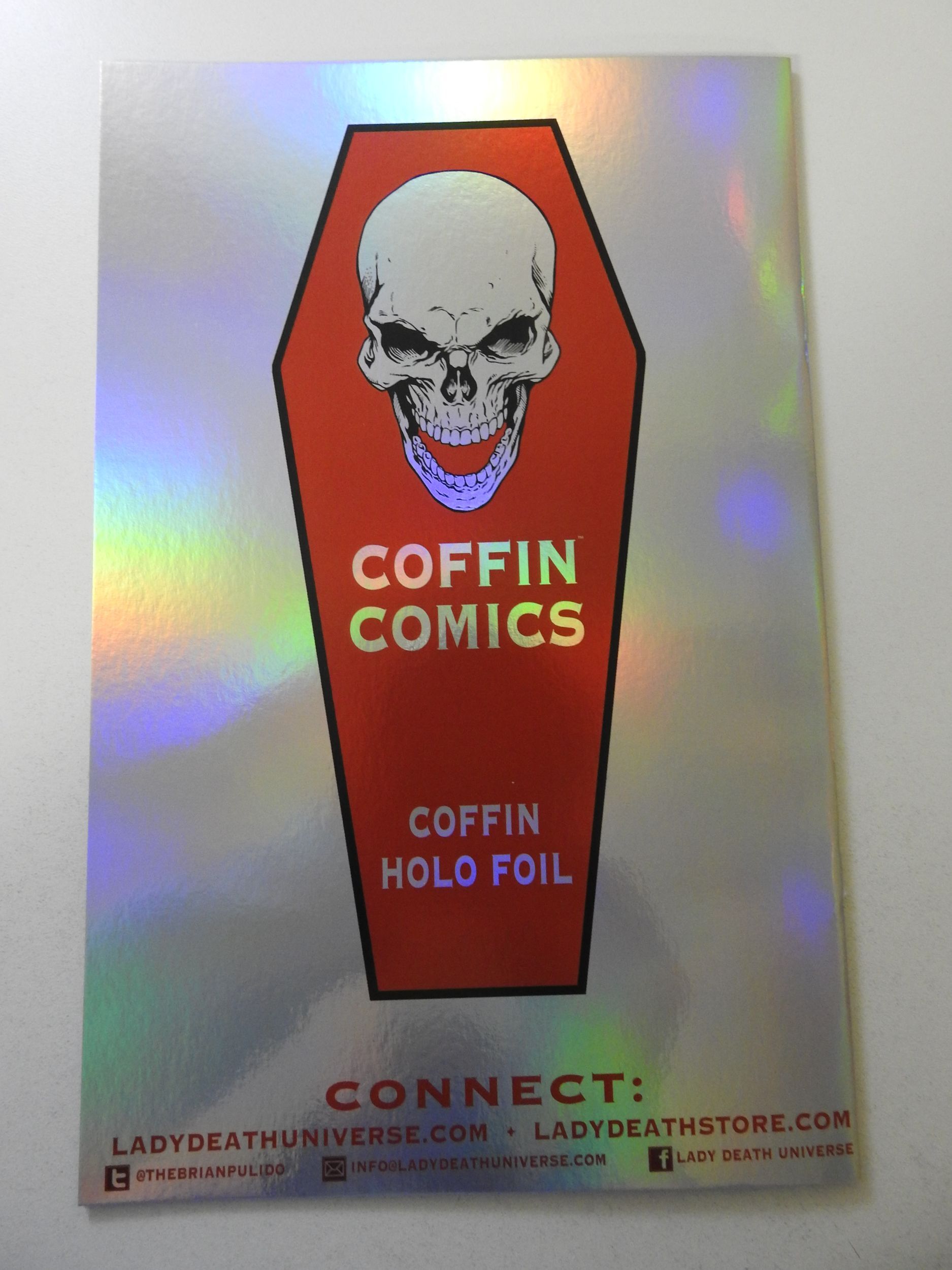 Lady Death Icon #1 Savage Holo Foil Coffin Edition NM Condition! W/ COA ...
