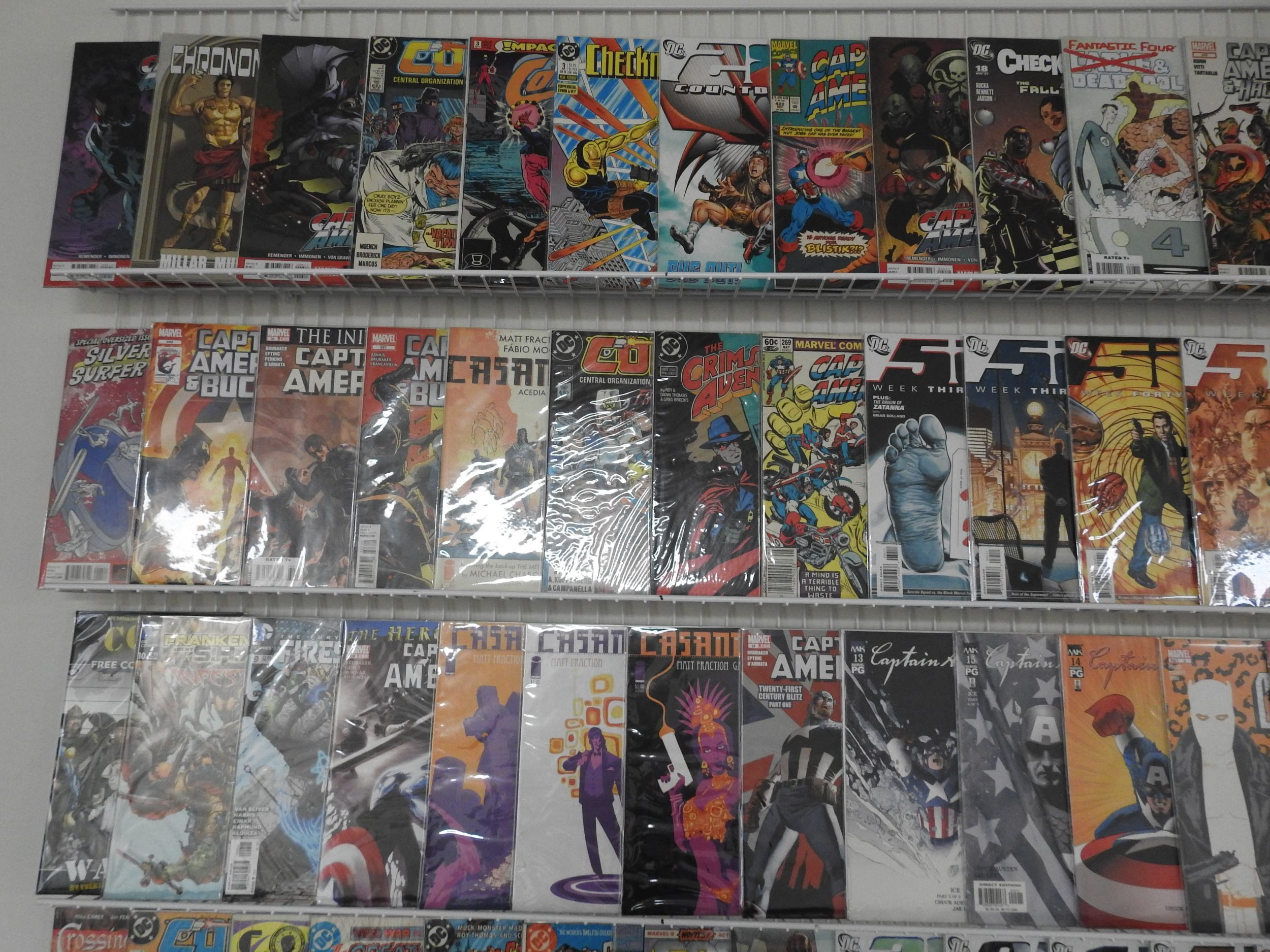 Huge Lot of 120+ Comics W/ Captain America, Fantastic Four, Superman ...