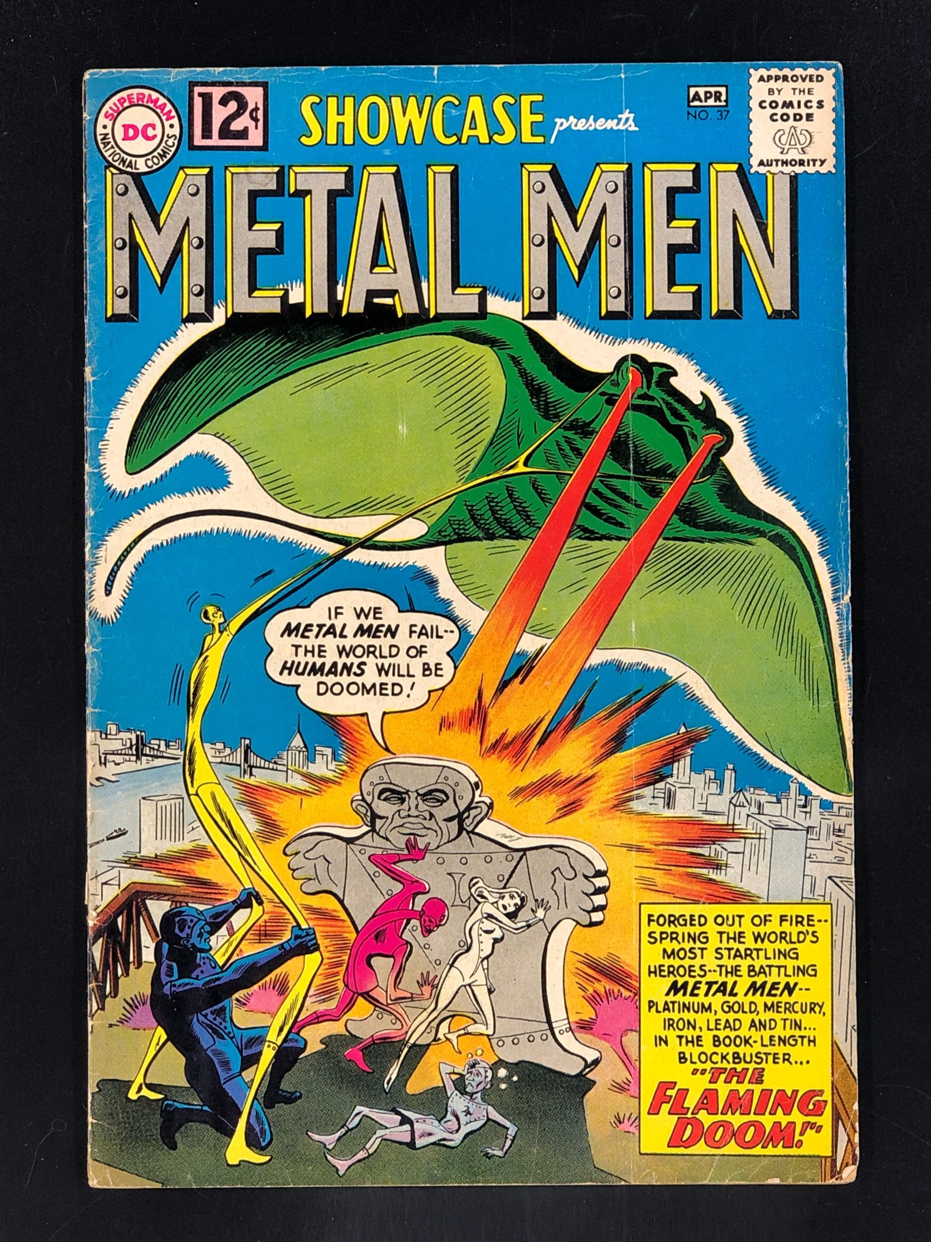 Showcase #37 (1962) GD/VG 1st Team Appearance of the Metal Men | Comic ...