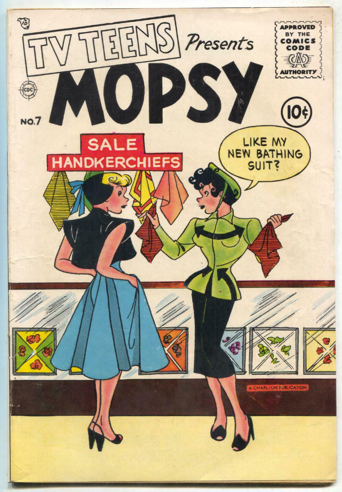 TV Teens Present Mopsy #7 1955- Charlton- FN- | Comic Books - Modern ...