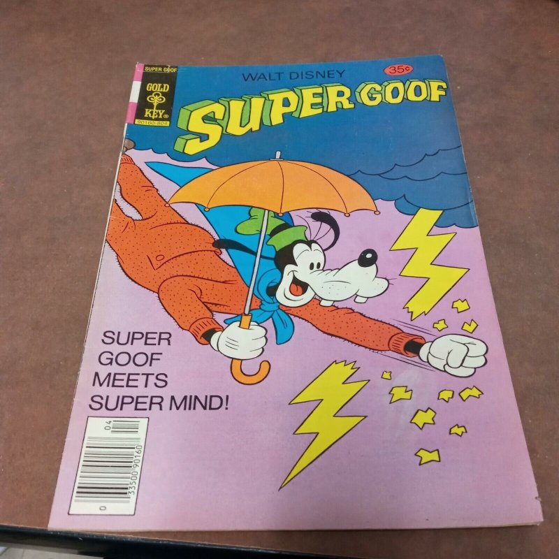 Super Goof 18 21 43 46 Bronze Age Disney Comics Lot Run Set Goofy Collection | Comic Books ...