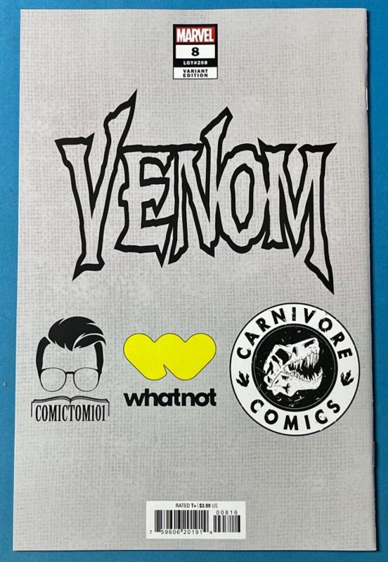 Venom #8 Whatnot Exclusive Virgin Variant (2022) Signed by Tyler ...