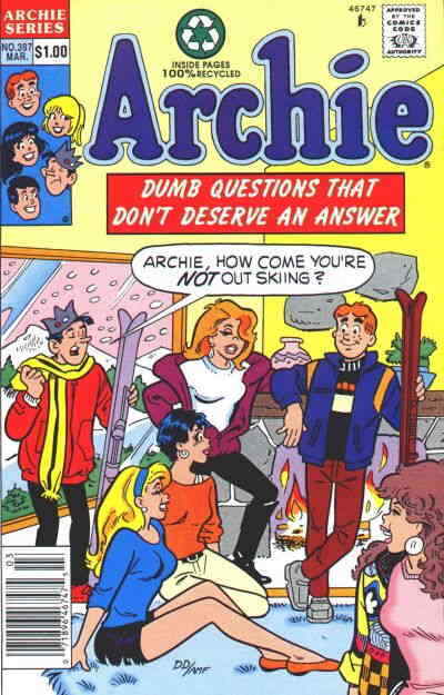 Archie #397 (Newsstand) FN; Archie | we combine shipping | Comic Books ...