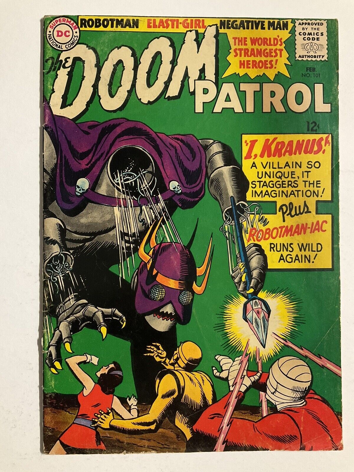 Doom Patrol 101 VG Very Good 4.0 DC Comics | Comic Books - Silver Age ...