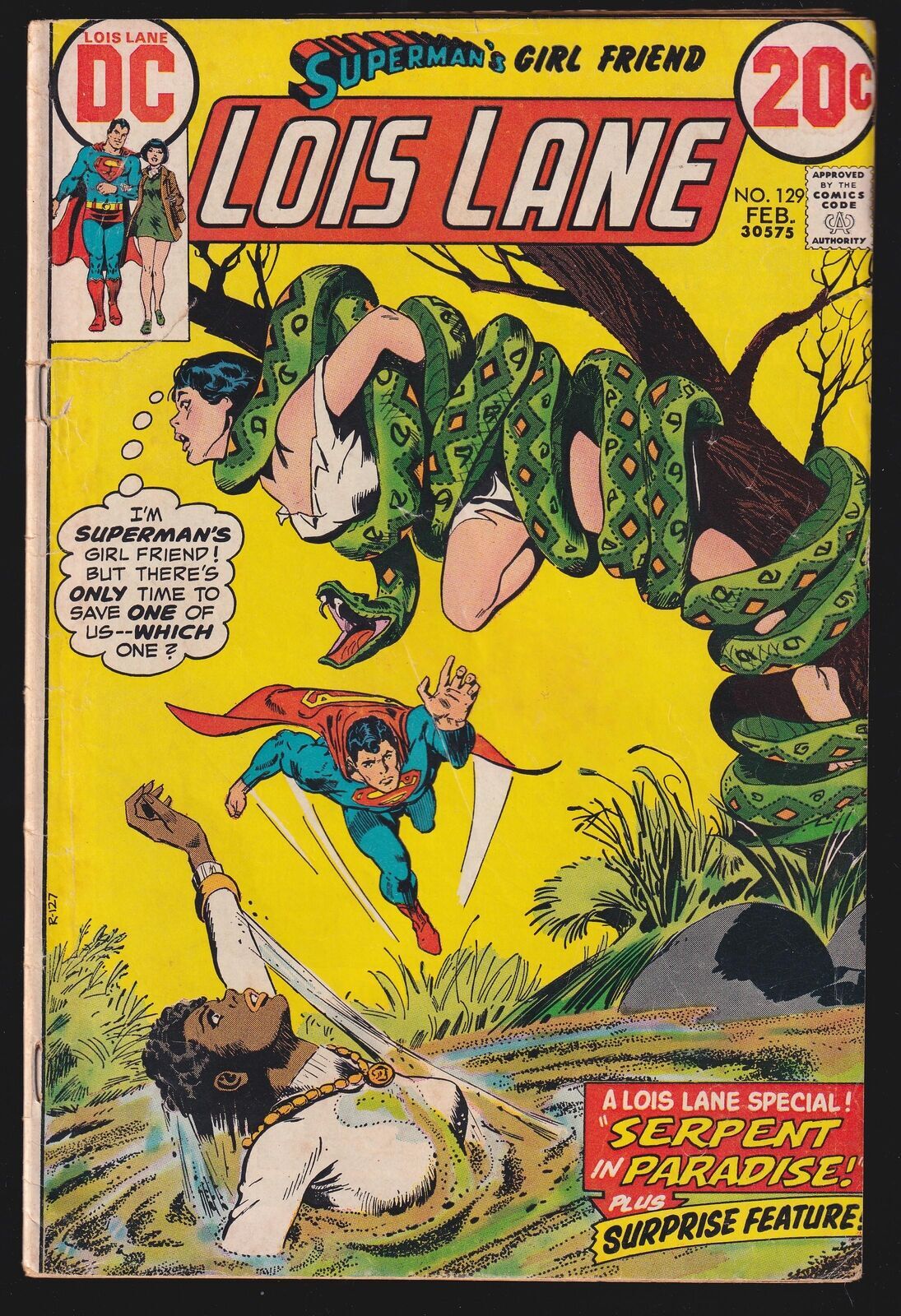 Superman's Girlfriend Lois Lane #129 1973 DC 3.5 Very Good- comic ...