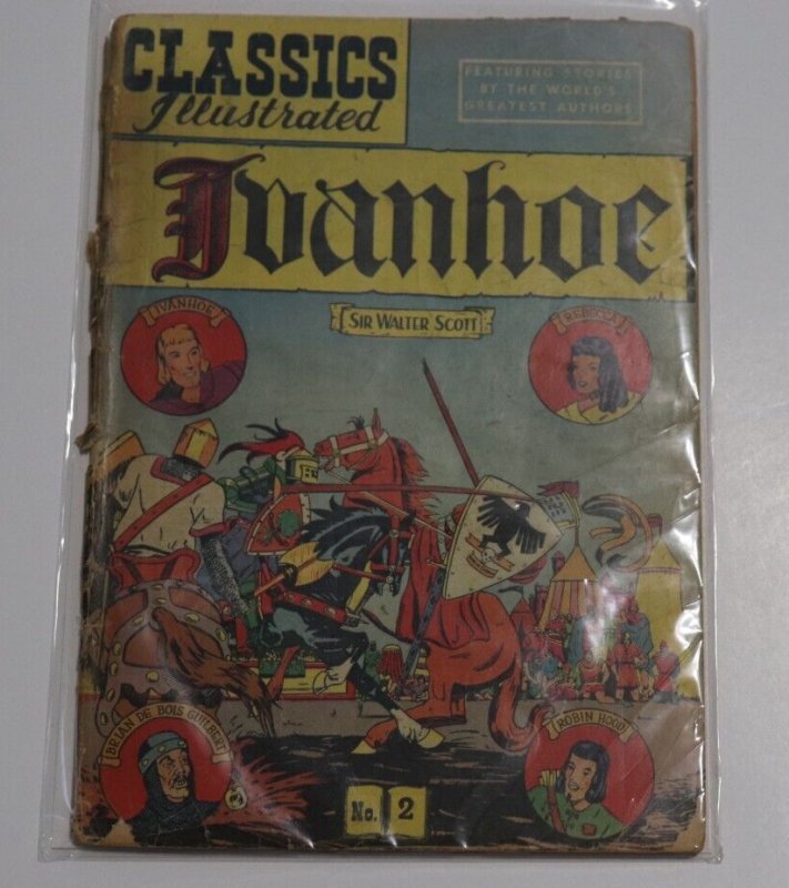 Classics Illustrated Ivanhoe Sir Walter Scott #2 Comic Book | Comic ...