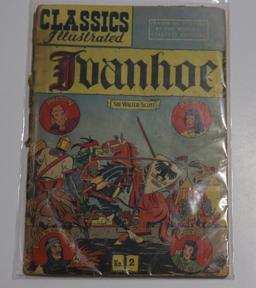 Classics Illustrated Ivanhoe Sir Walter Scott #2 Comic Book | Comic Books - Golden Age, Ivanhoe ...