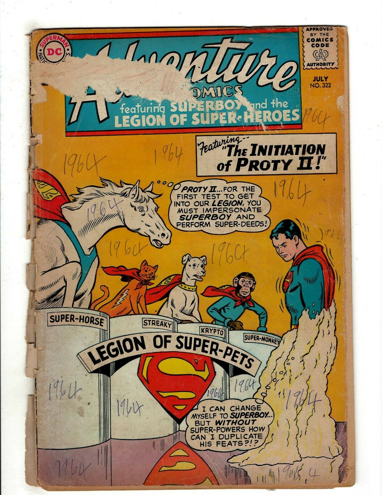12 Adventure Comics DC Comic 322 324 326 328 330 331 332 333 334 335 ...