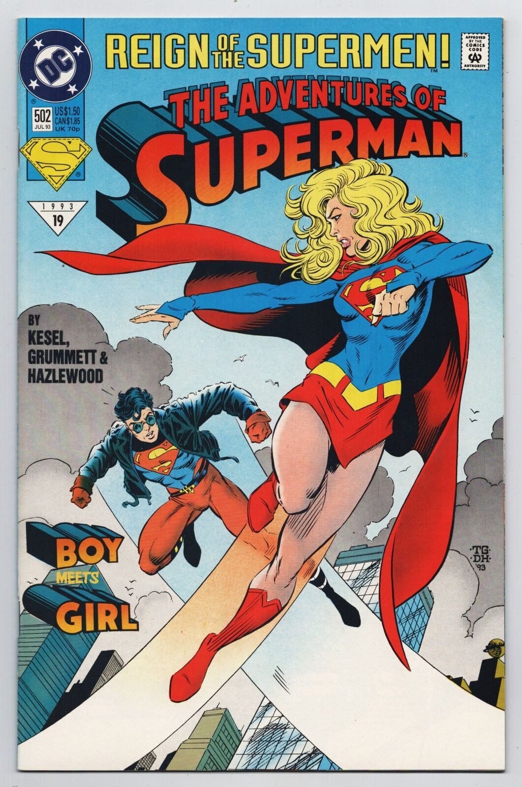 Adventures Of Superman #502 Reign Of The Supermen | Supergirl (DC, 1994 ...