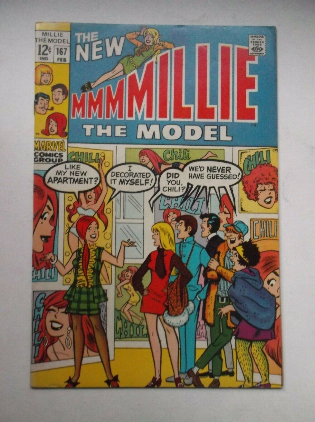 Marvel: Millie the Model #167, Model With a Hippie Archie Flavor, 1967 ...