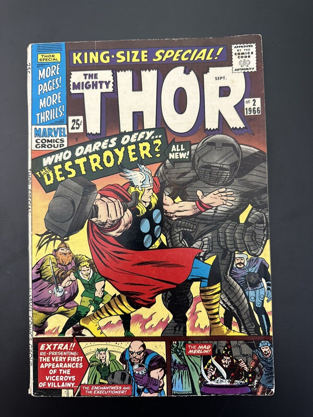 Thor Annual 2 King-Size Special VG/FN Thor battles the Destroyer ...