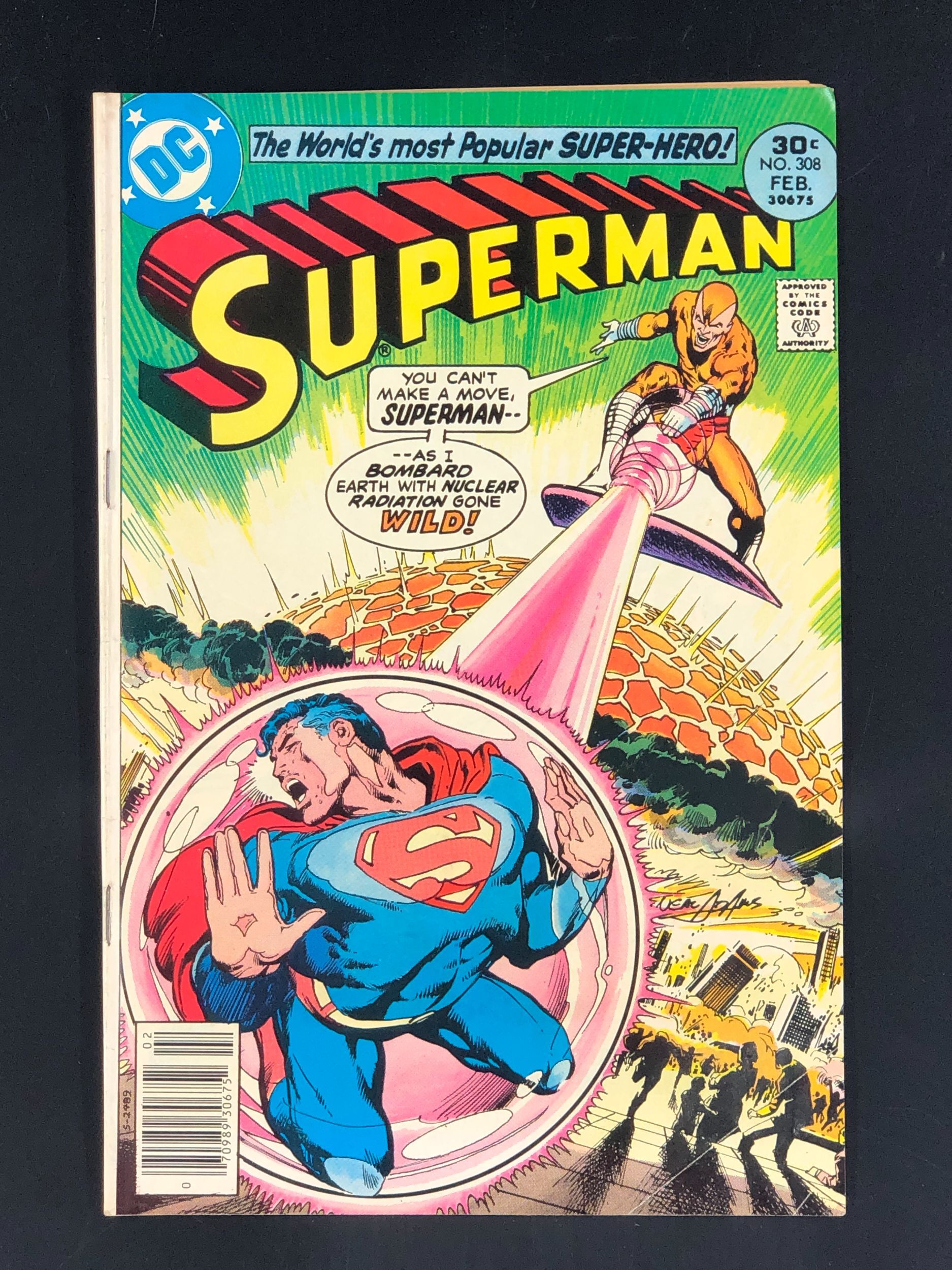 Superman #308 (1977) 1st Use of the Iconic 'Bullet' DC Logo on a Su ...