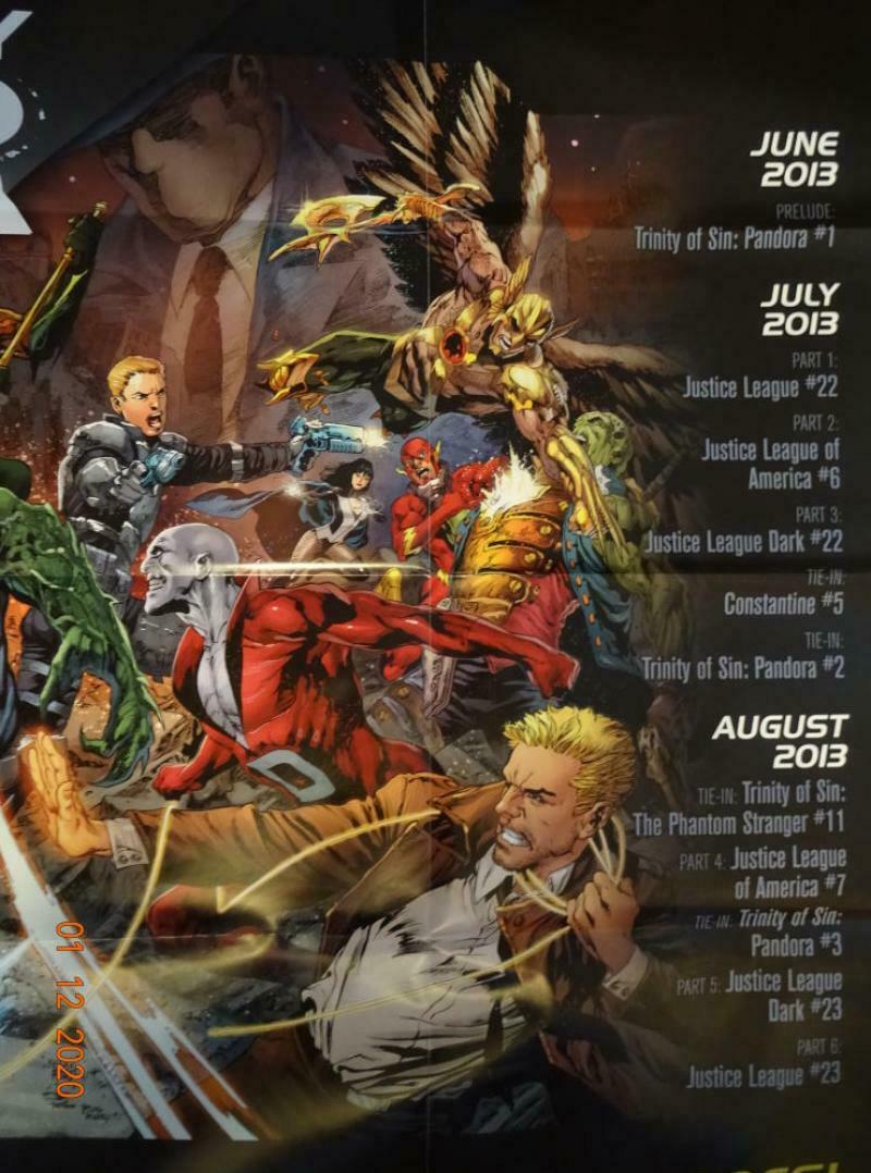 TRINITY WAR Promo Poster, 35 x 59, 2013, DC Unused more in our store ...